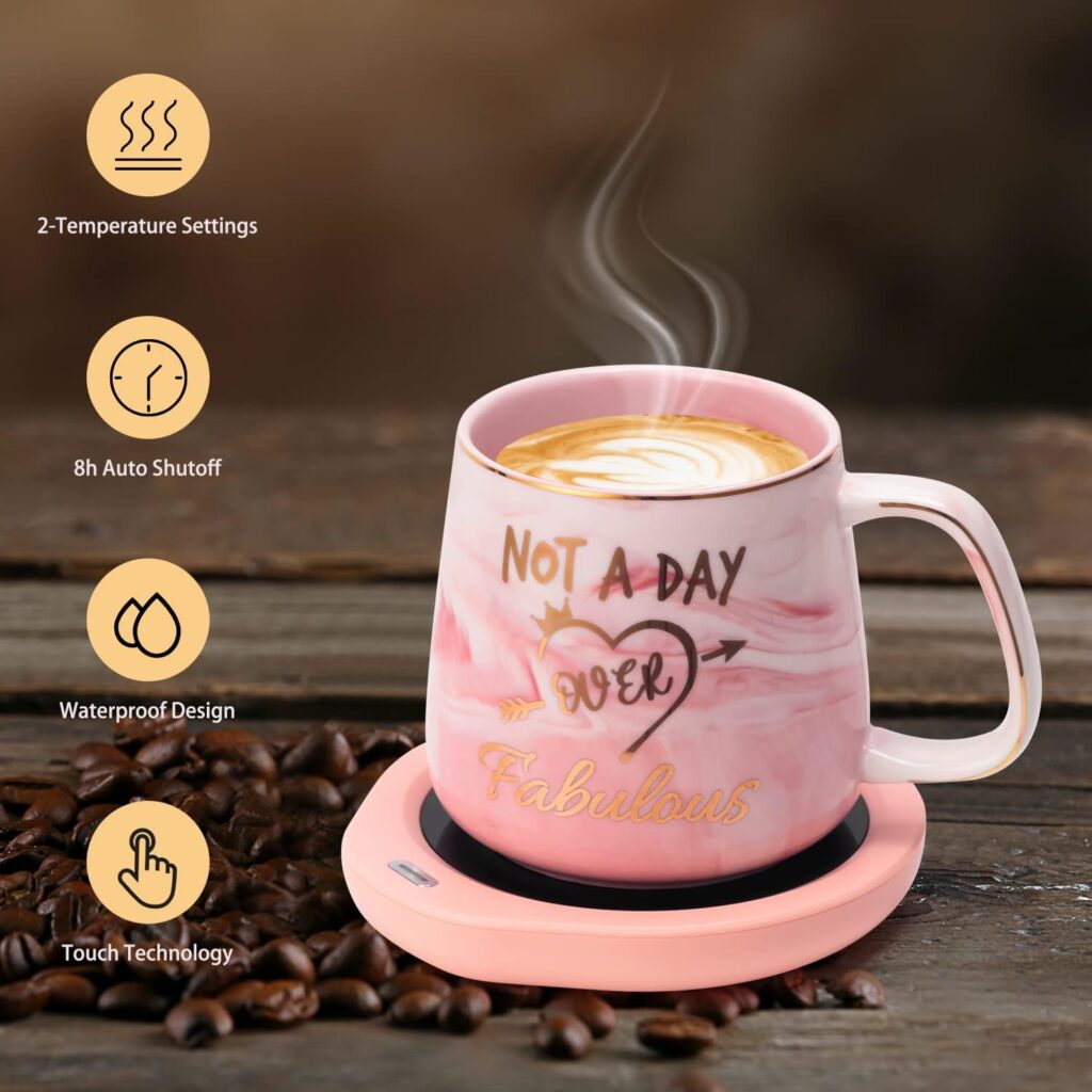 Coffee Mug Warmer & You are Awesome Mug Set Review | Morning Coffee Journal
